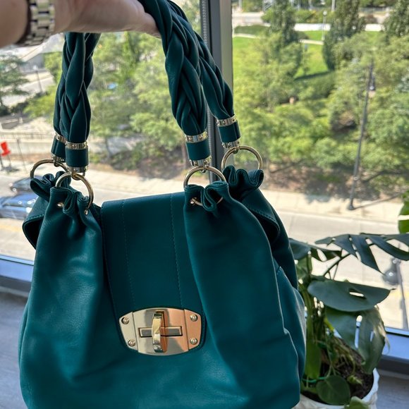 Charming Charlie | Bags | Teal Blue Charming Charlie Shoulder Handbag ...